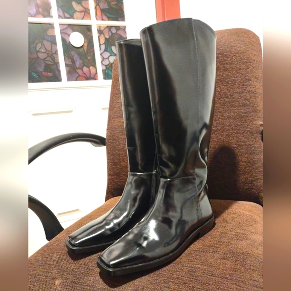 Sam Edelman | Shoes | Sam Elderman Shiny Black Patent Leather Cesar ...